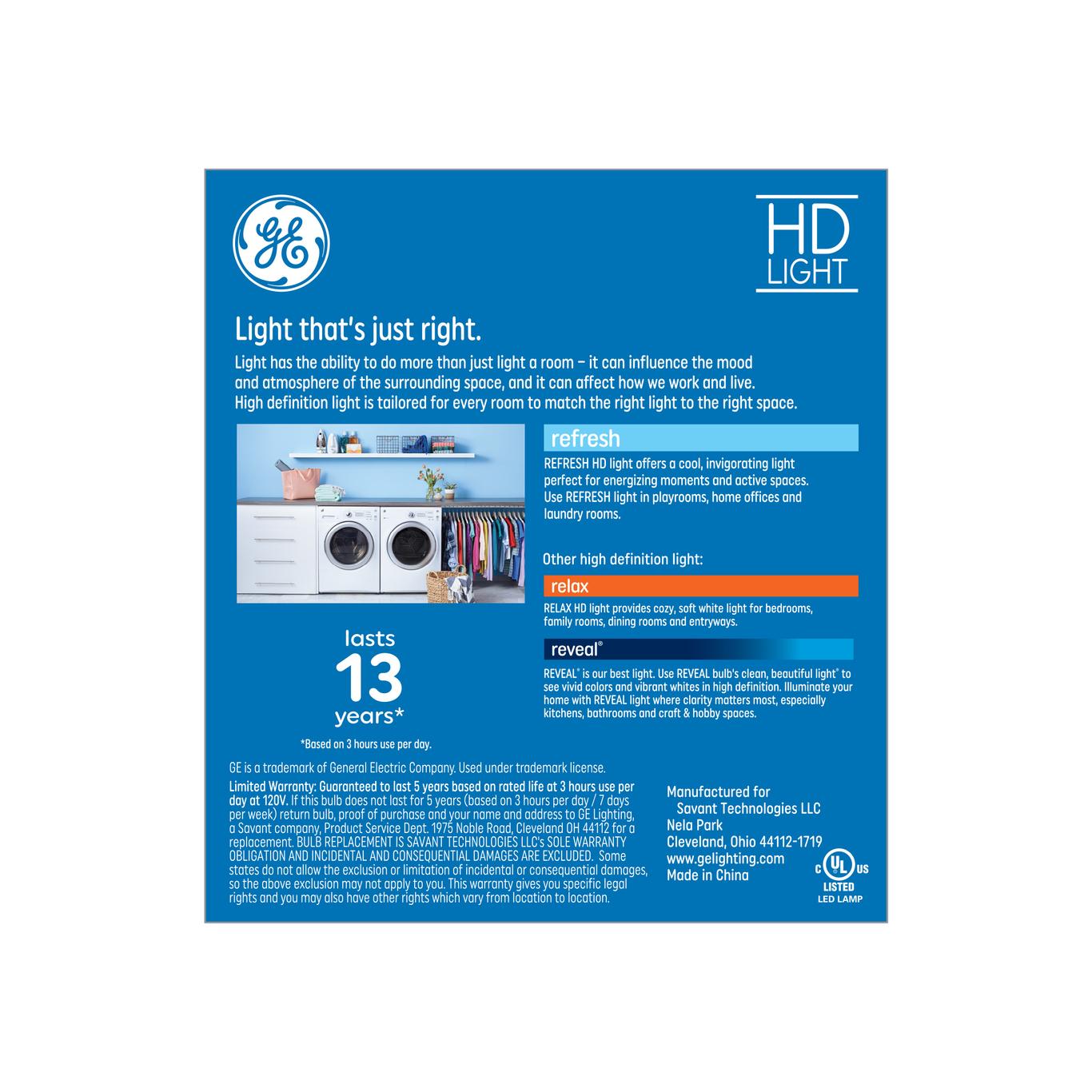 GE Refresh HD LED 40 Watt Replacement, Daylight, B11 Deco - Candle ...