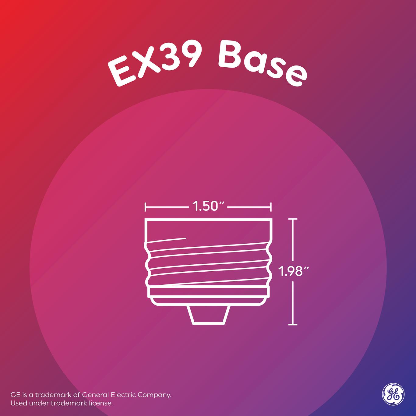 GE LED Light Bulb, ED30 HID EX39 Base, 80 Watts, Compatible ANSI M58 ...