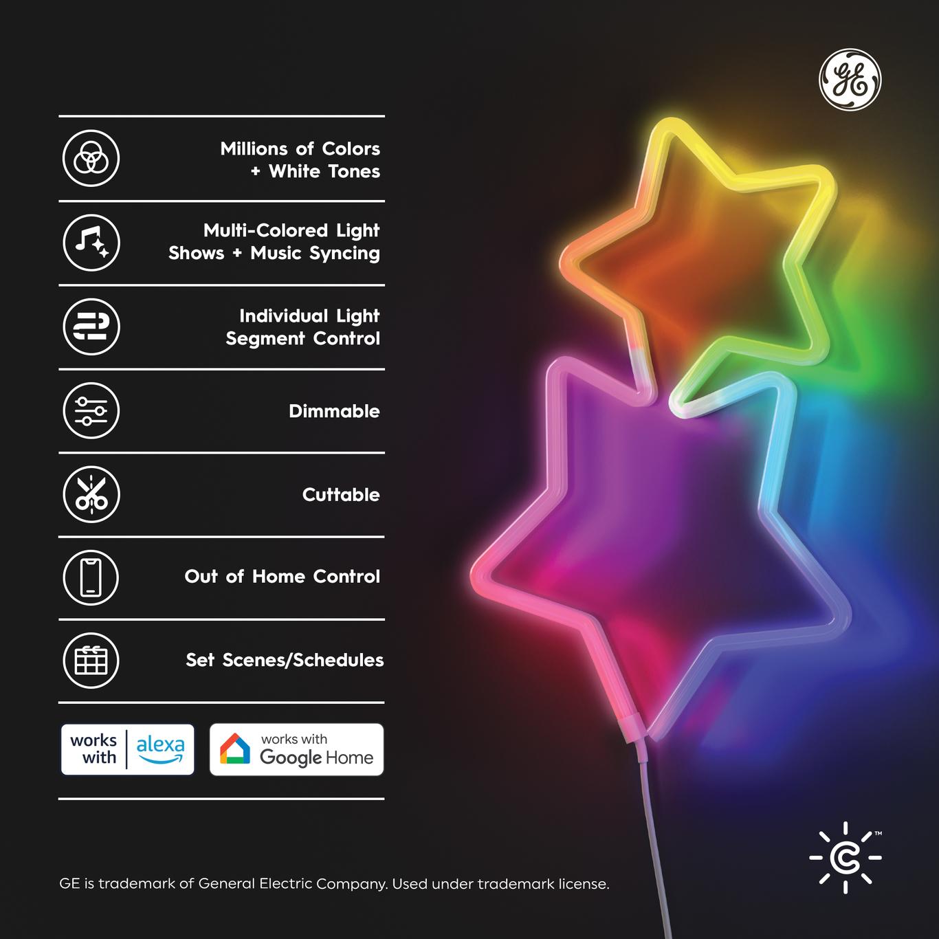 Cync Dynamic Effects Smart Neon Shape Light