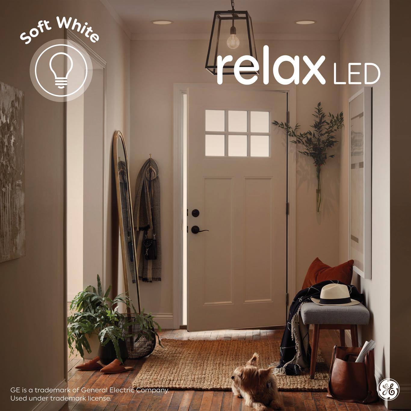 GE Relax HD BR40 LED Light Bulb, Indoor Floodlight Bulb, 65 Watt ...