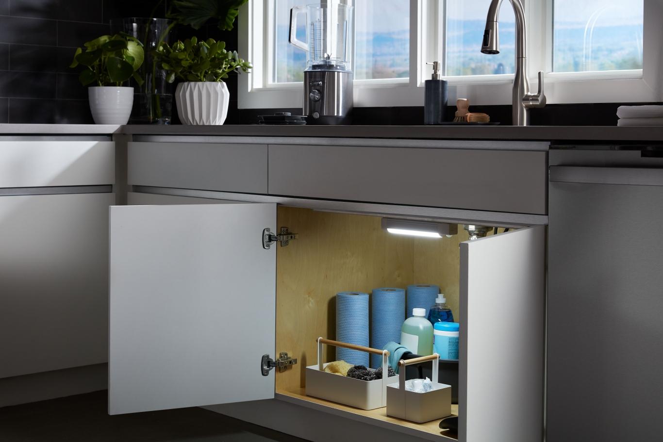 GE Battery Powered Light Bar with Motion Sensor LED Cool White 12in ...