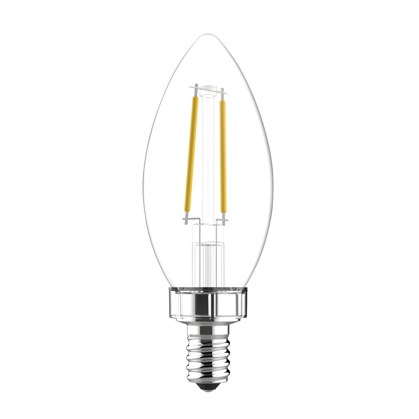 GE Classic LED 25 Watt Replacement, Soft White, B11 Deco - Candle Bulbs ...