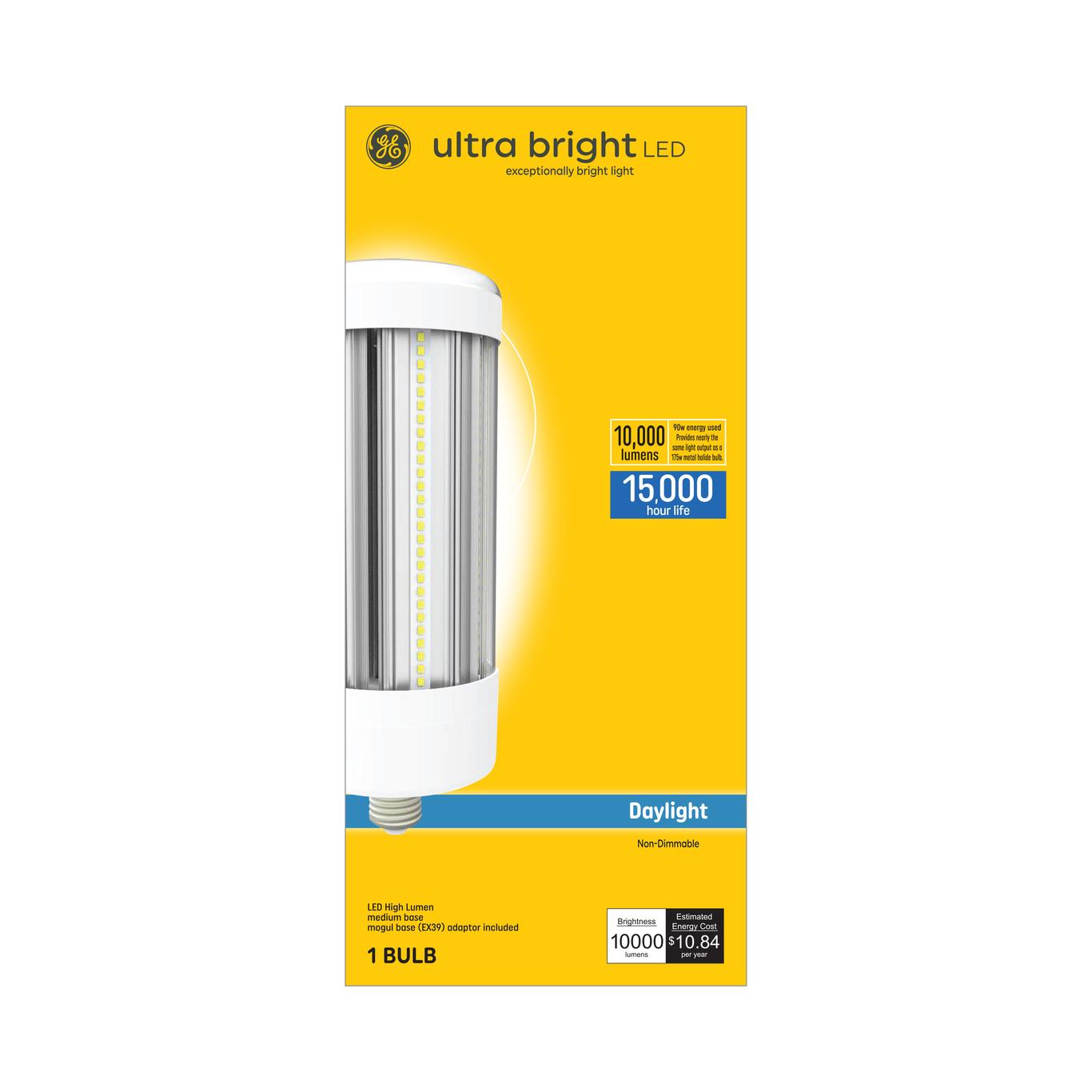 GE Ultra Bright LED 750 Watt Replacement, Daylight, T36 HID Bulb (1 Pack)