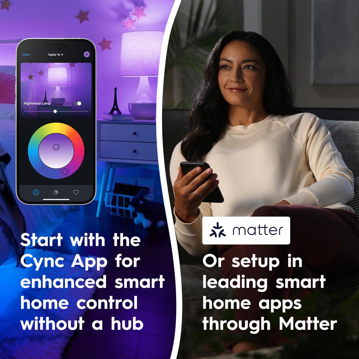 Cync Smart LED Bulb | Color Changing A19 Bulb (1-Pack)