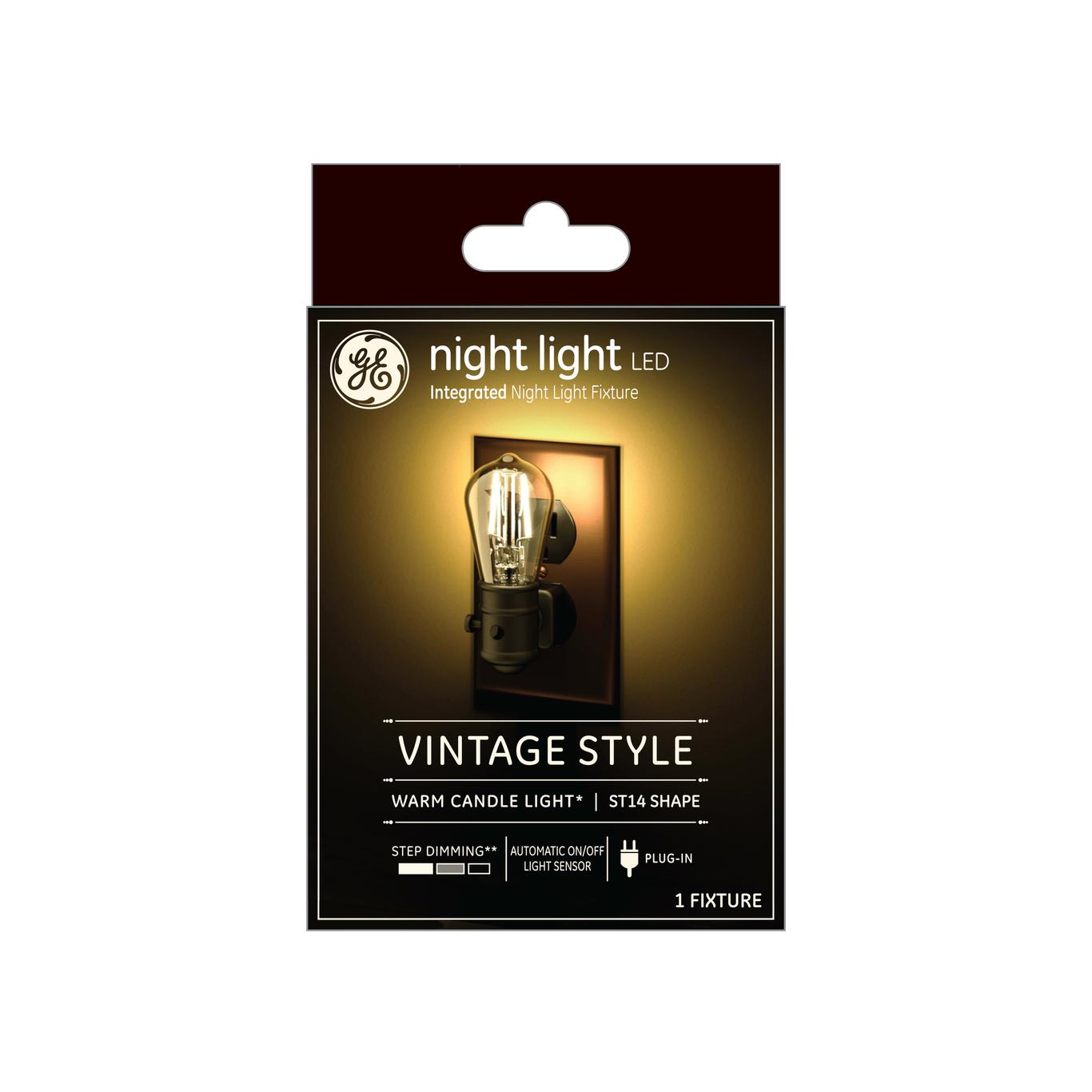 GE Vintage Night Light | LED Night Light (1-Pack)