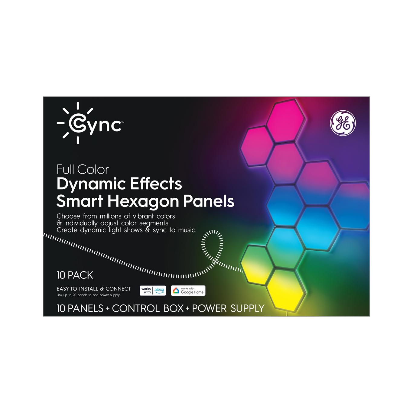 Cync Color-Changing Hexagon Lights | Dynamic Effects Smart Panel Lights ...
