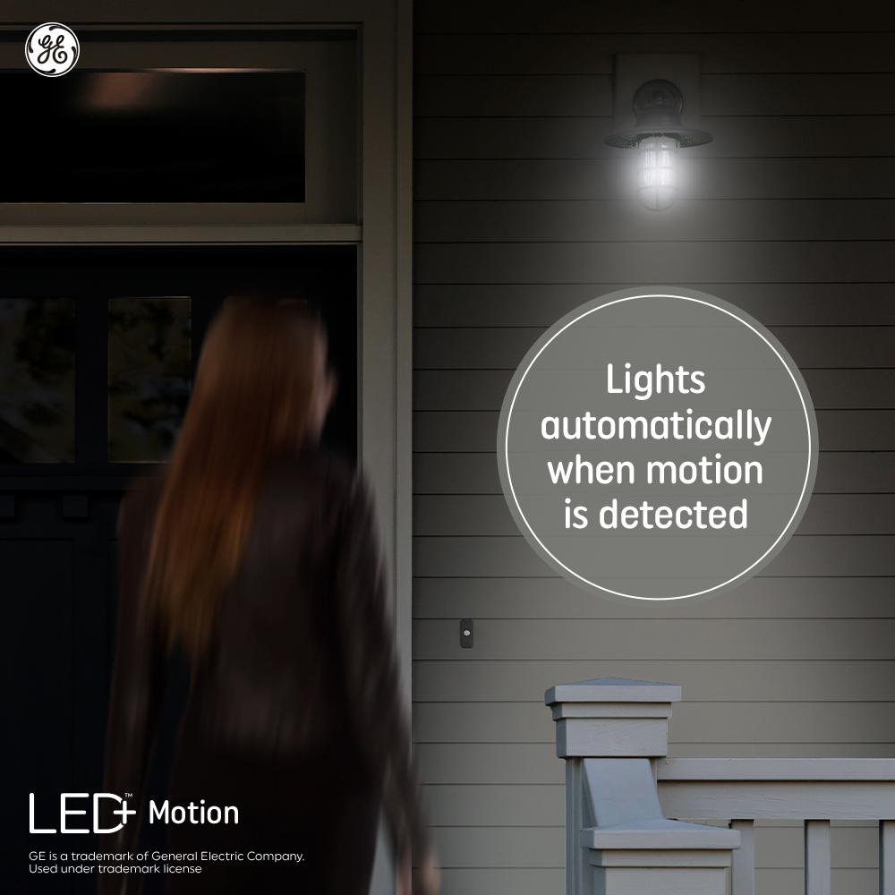 GE LED+ Linkable Motion Bulb, LED Motion Sensor Security PAR38 Light ...