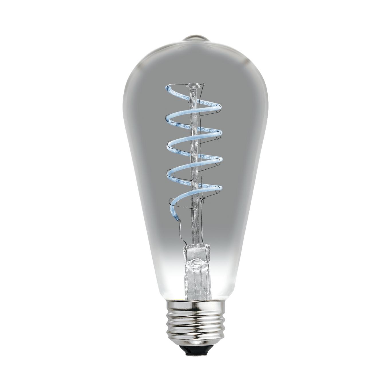 GE Vintage Style ST19 LED Light Bulbs, Edison Style Bulbs, Clear Glass ...