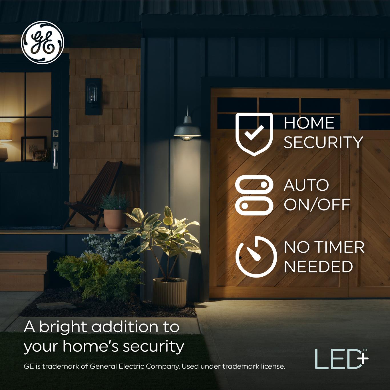 GE LED+ A21 Dusk to Dawn LED Light Bulb, Security Light, 100 Watt ...
