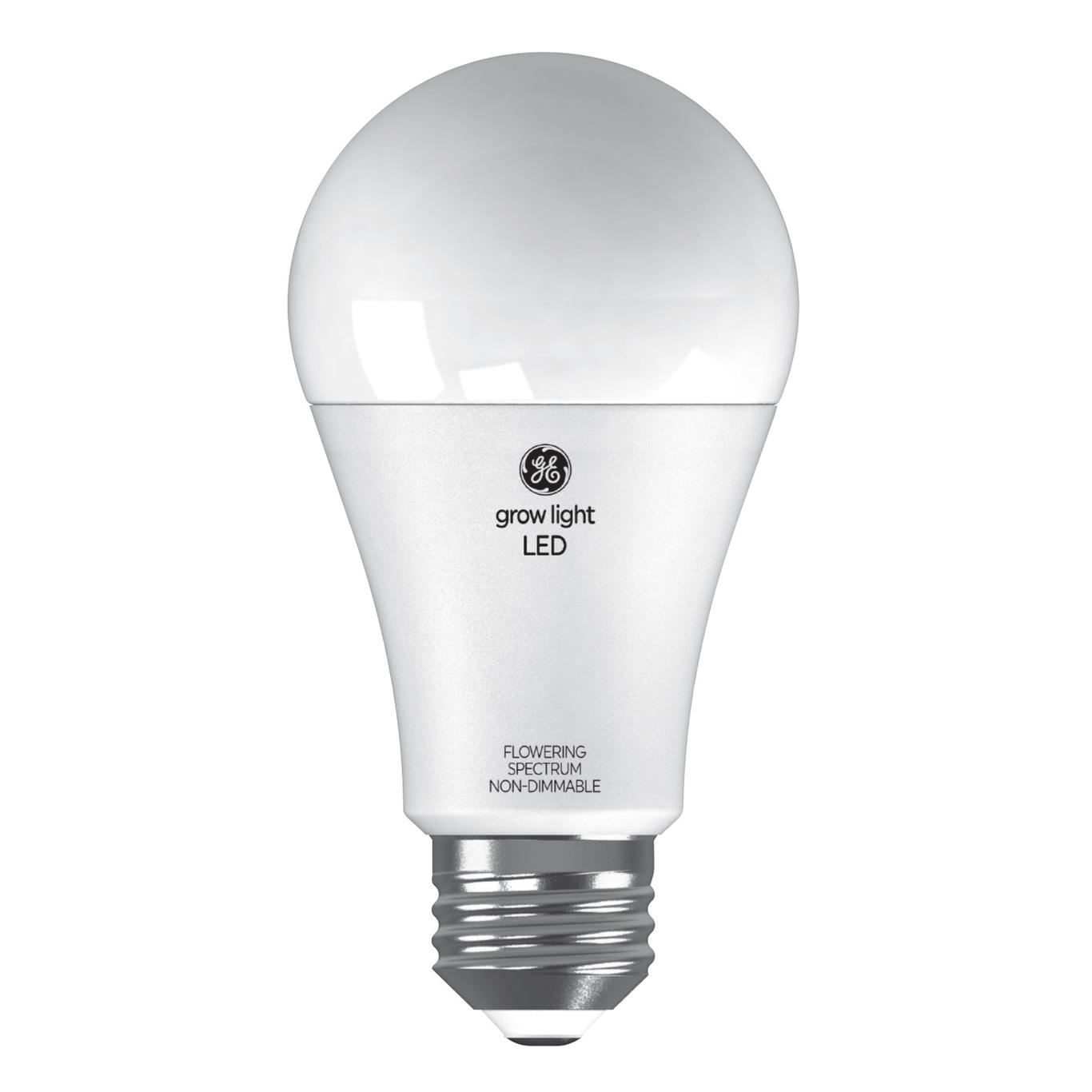 GE Grow LED Light Bulbs for Fruits and Flowering, A19 Bulbs, 9 Watts (1 ...