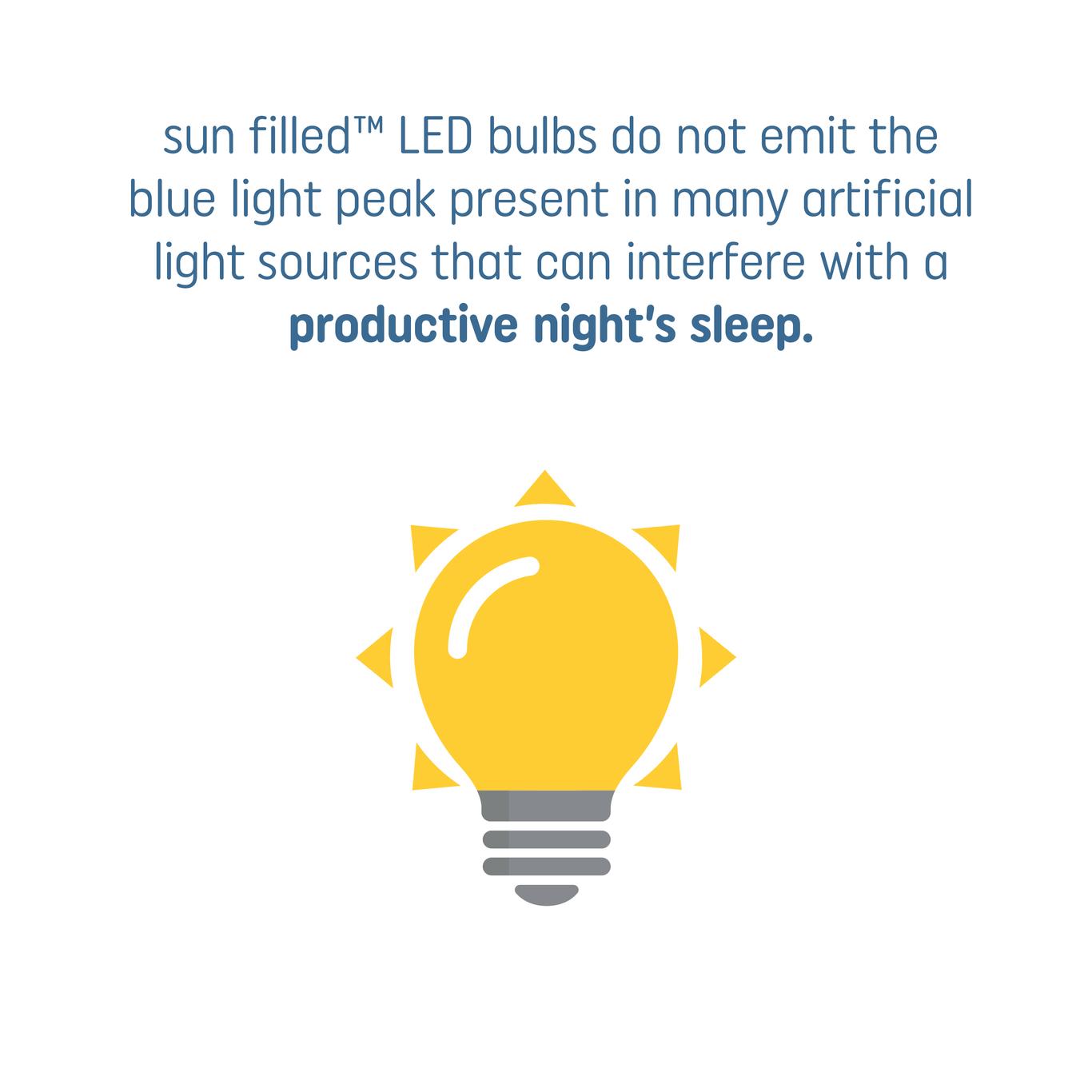 GE Sun Filled LED 60 Watt Replacement, Daylight, A21 General Purpose ...