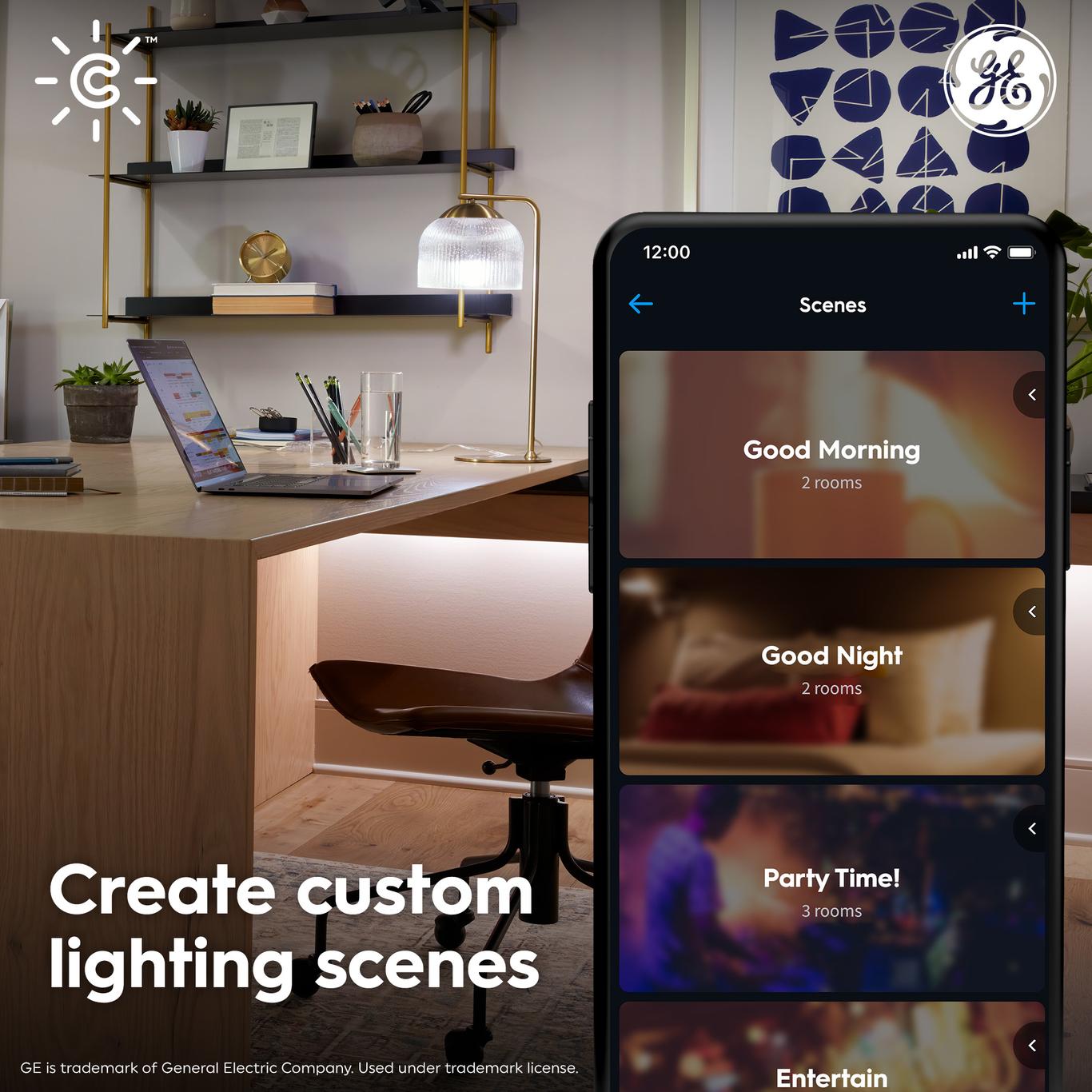 GE Cync Bluetooth Smart LED Light Bulbs, Color Changing, Works with ...