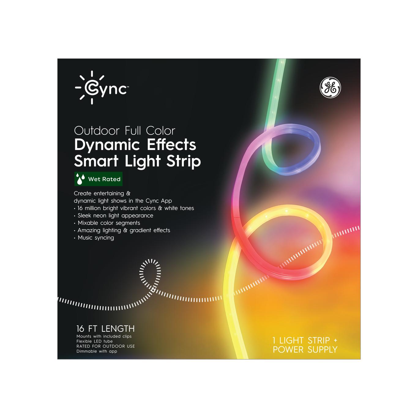 Cync Dynamic Effects | Smart Color Changing Outdoor 16ft LED Light Strip
