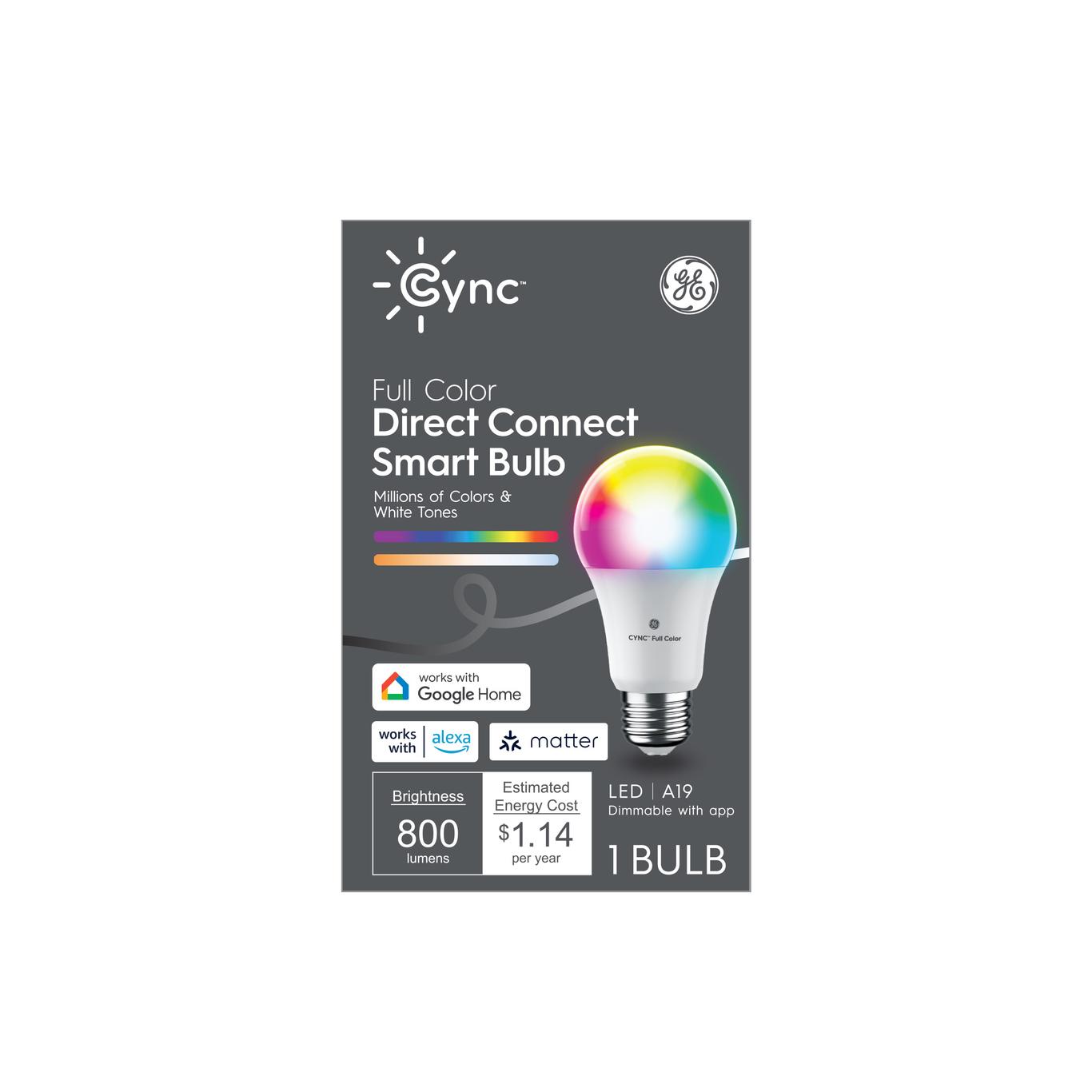 Cync Smart LED Bulb | Color Changing A19 Bulb (1-Pack)