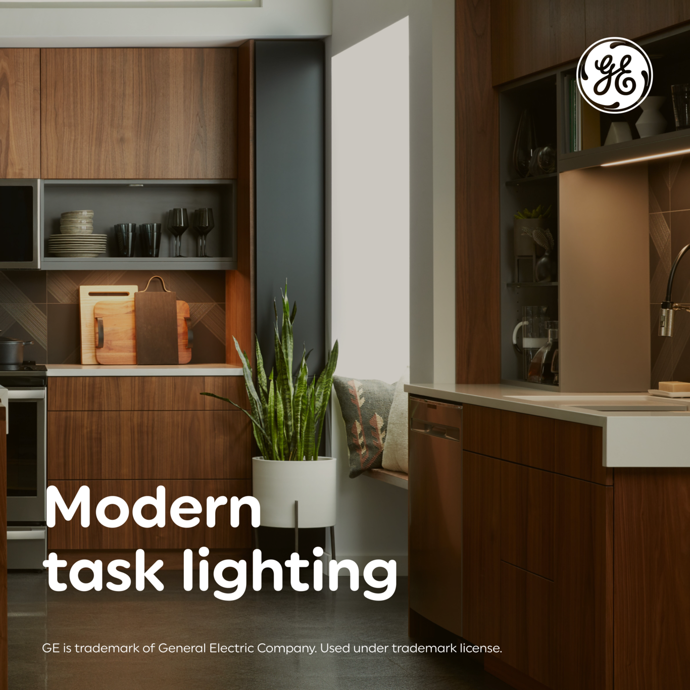 GE 5 CCT Color Select LED Undercabinet Bar Light Fixture, Color Select ...