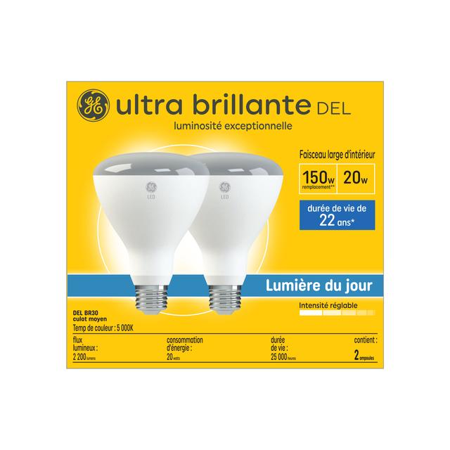 GE Ultra Bright LED 150 Watt Replacement, Daylight, BR30 Indoor ... GE Ultra Bright LED 150 Watt Replacement, Daylight, BR30 Indoor ...