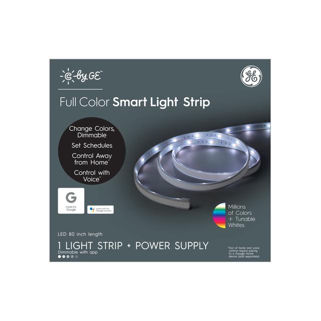 GE Cync Bluetooth Light Strips Smart LED Full Color, Works with Alexa ...
