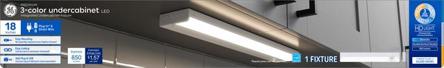 GE Premium 3-Color HD Undercabinet LED 13W Direct Wire & Plug-In 18in ...