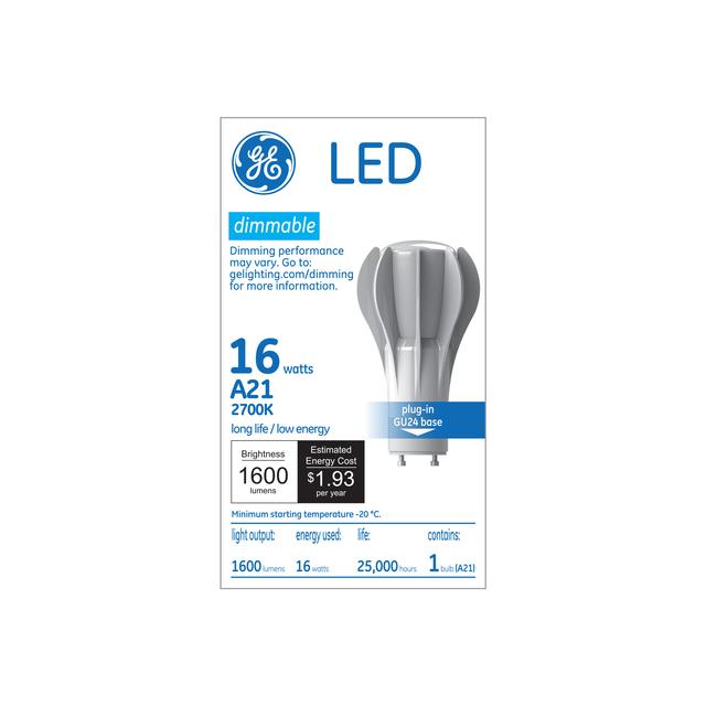 GE Classic LED 16 Watt, Soft White, A21 General Purpose Bulb (1 Pack)