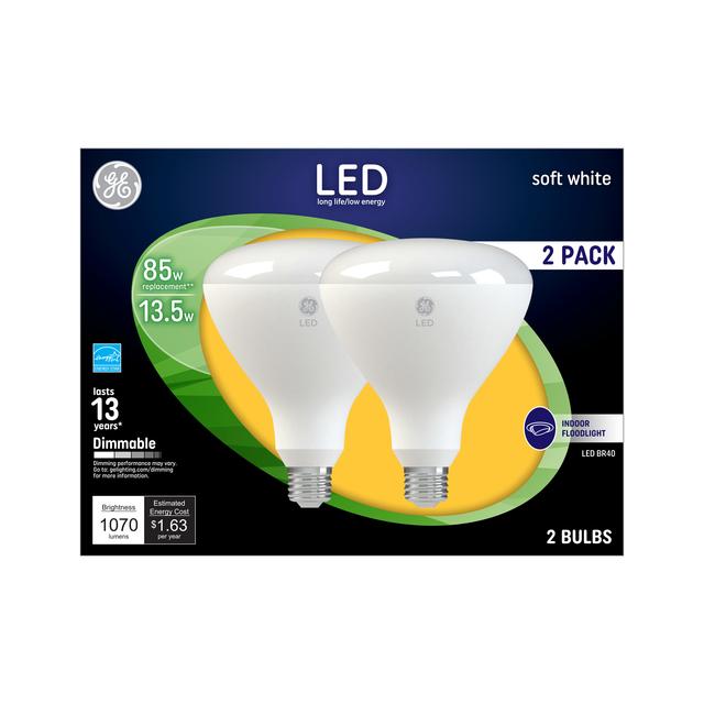 GE Classic LED 85 Watt Replacement, Soft White, BR40 Indoor Floodlight ...