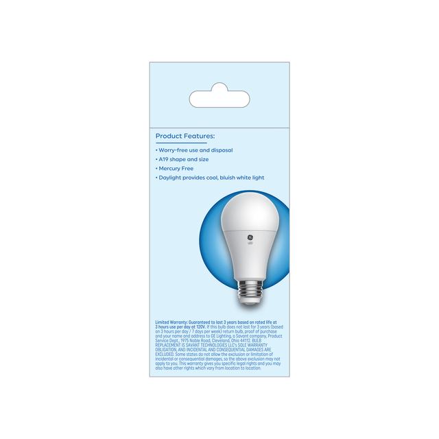 GE Basic LED 100/70/30 Watt Replacement, Daylight, A19 3-Way Bulbs (1 Pack)