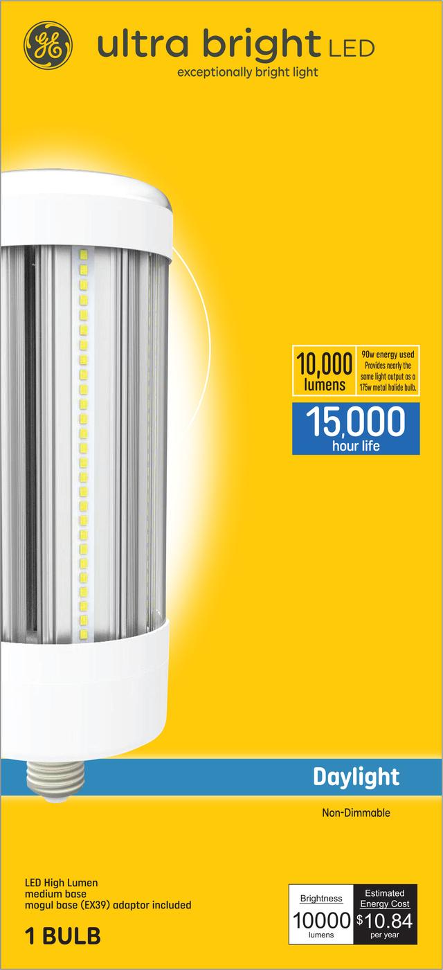 GE Ultra Bright LED 750 Watt Replacement, Daylight, T36 HID Bulb (1 Pack)