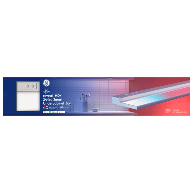 GE Cync reveal® Smart LED Undercabinet Bar Light Fixture, Color ...