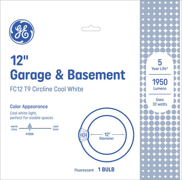 GE Cool White 32 Watt T9 G10q Base Fluorescent Tube 1 Pack