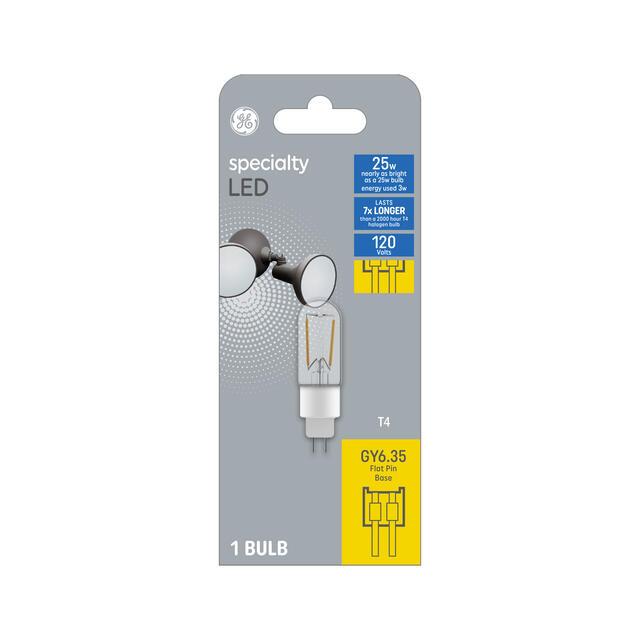 GE Specialty LED 25 Watt Replacement, Soft White, T4 Specialty Bulb (1 ...