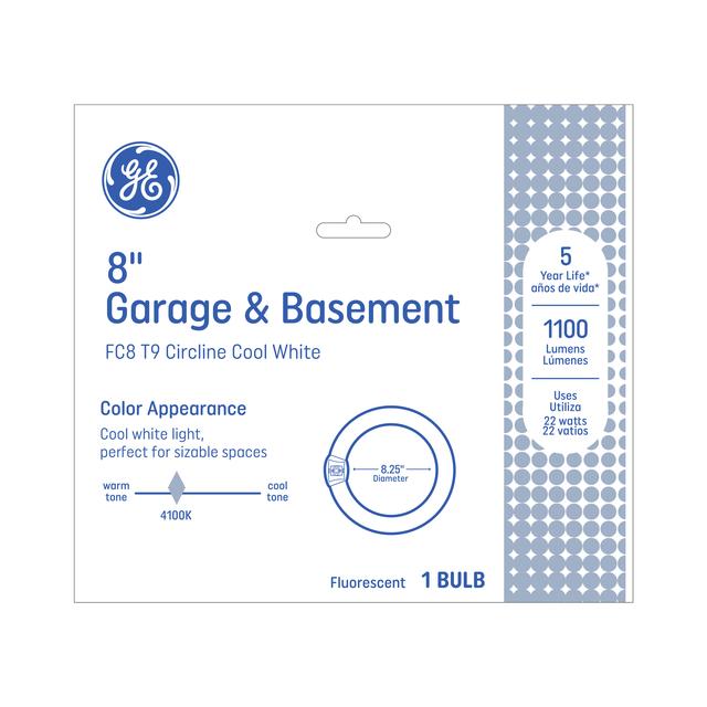 GE Cool White 22 Watt 8.50 Inch T9 G10q Base Fluorescent Tube 1 Pack