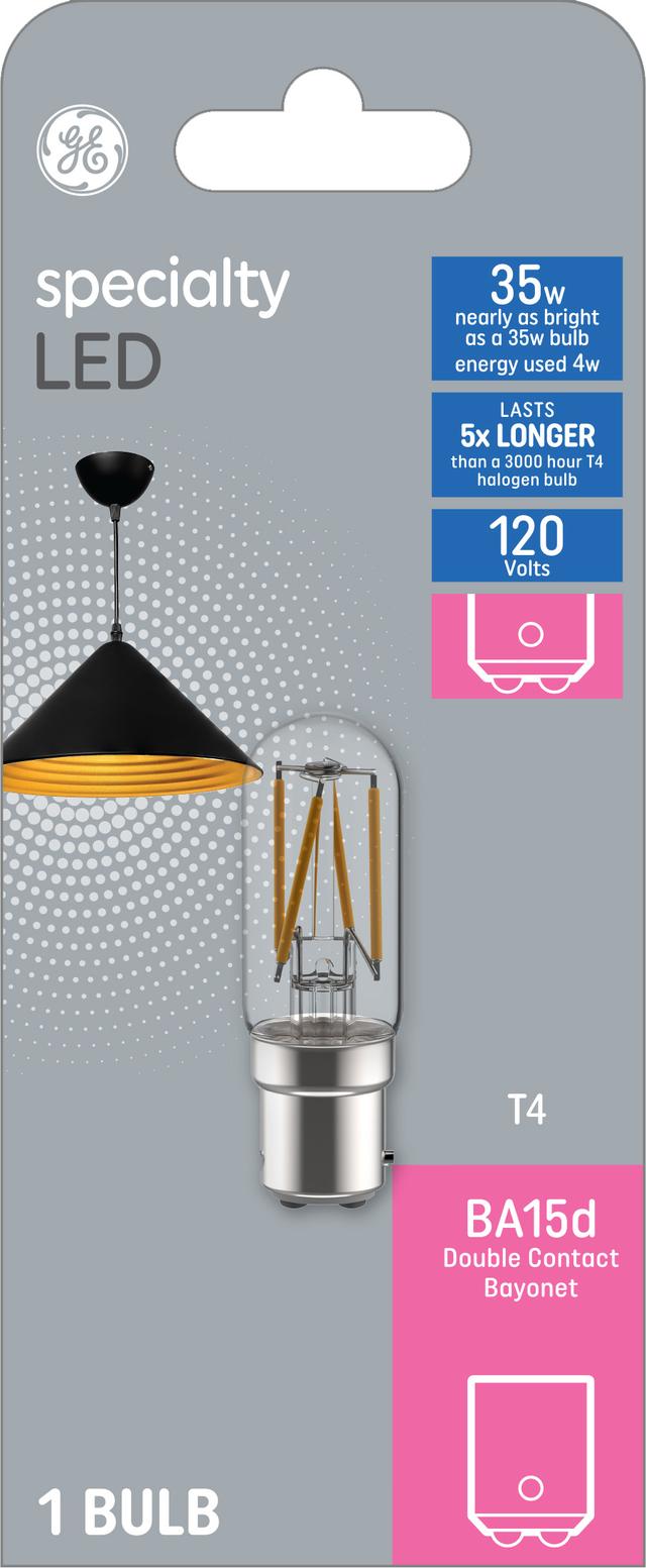 GE Specialty LED 35 Watt Replacement, Soft White, T4 Specialty Bulb (1 ...