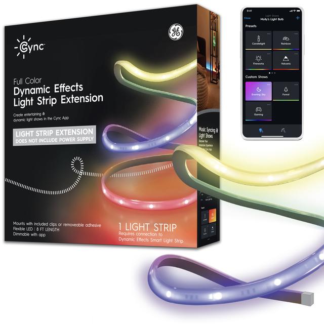 GE Cync Dynamic Effects Smart LED Light Strip Extension for Cync ...