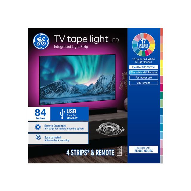 Color-Changing LED Strip Lights for TV | RGBW LED Strip Lights (4 Strips)