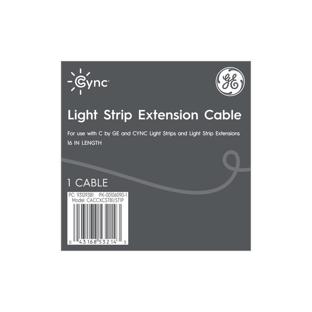 GE Cync Light Strip Extension Cable, 16in