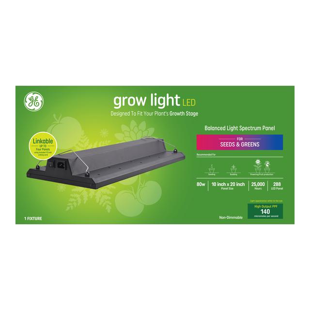 GE Grow Light for Plants, LED Plant Light Fixture for Seeds and Greens ...