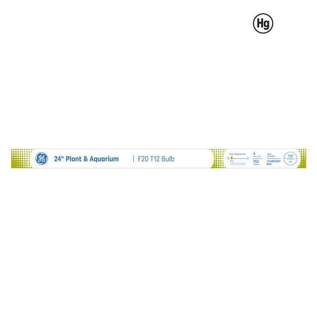 GE Soft White 20 Watts, T12 G13 Tube fluorescent de base, paquet de 1