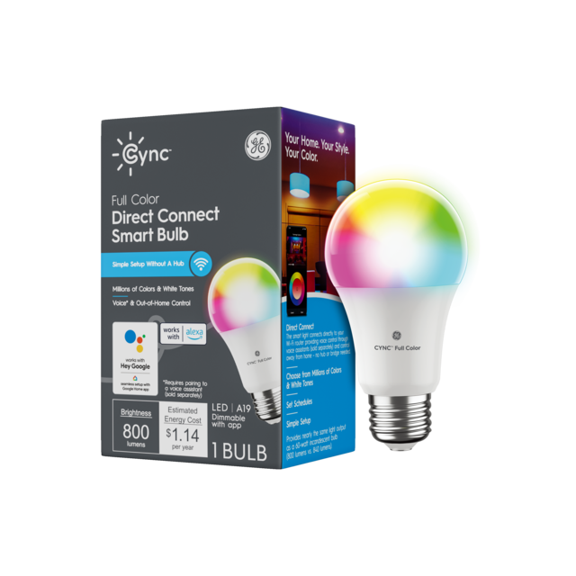 Cync Direct Connect Smart Bulb | Color-Changing Smart Bulb (1-Pack)